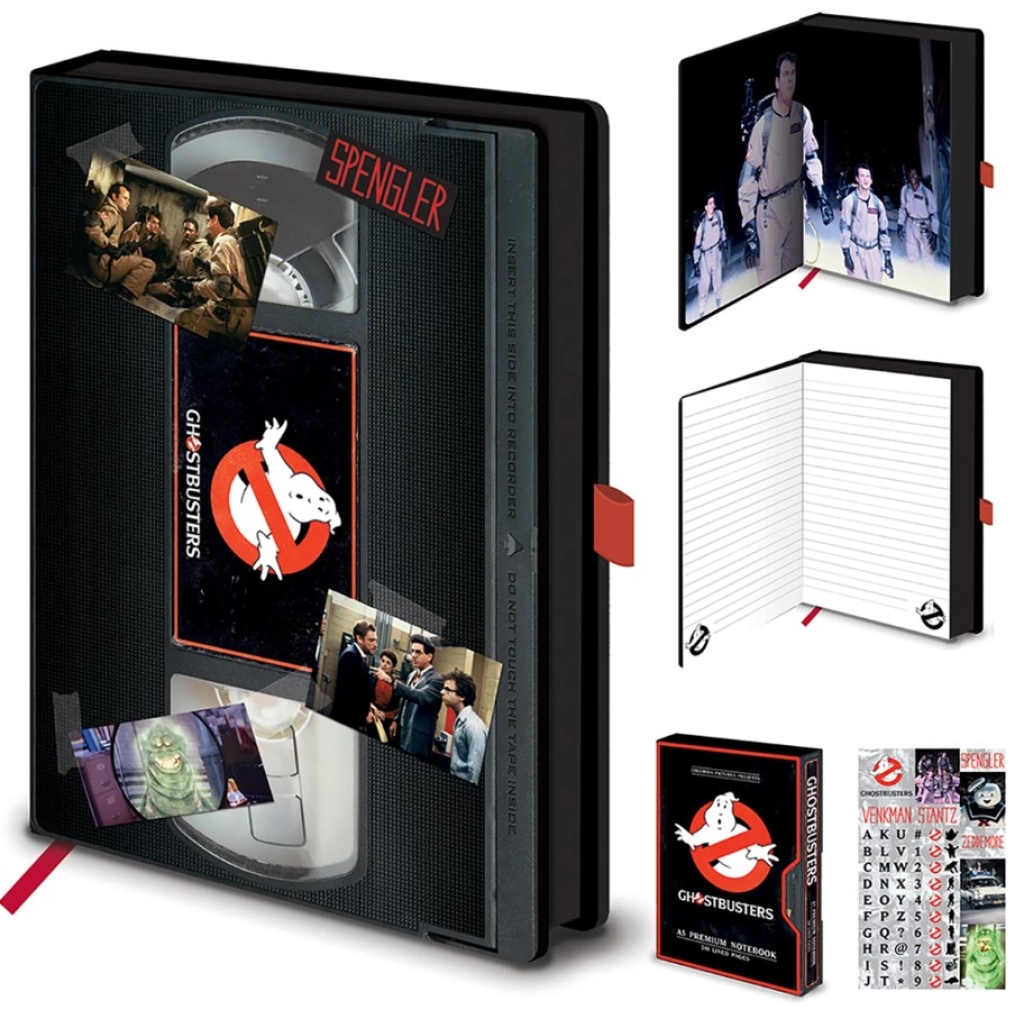 Ghostbusters Official VHS Style A5 Premium Notebook Retro Movie ...
